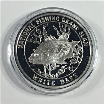 One Troy Oz .999 Proof Silver North American Fishing Club Commemorative ...