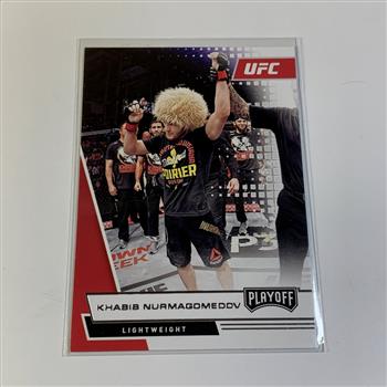Panini UFC Playoff Khabib Nurmagomedov Card in Protective Holder ...