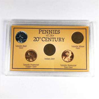Pennies of the 20th Century: Steel Cent, Wheat Cent, Memorial Cent, and ...
