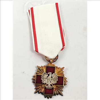 Polish Bronze Red Cross Decoration of Honor For Merit In The Red Cross ...