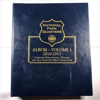 Pre-owned National Park Quarters Collector's Album*Includes 170 P, D ...