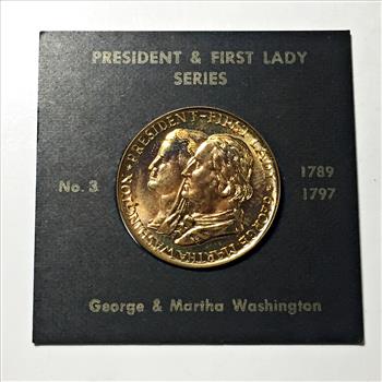 President & First Lady Series*George & Martha Washington*1" Diameter ...
