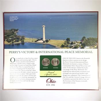 Quarter Display Board featuring Perry's Victory & International Peace ...