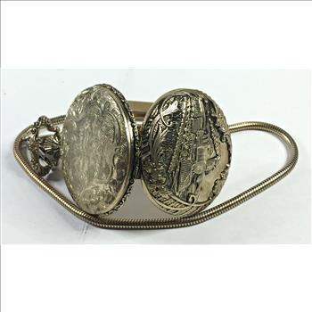 Remington Quartzrama Railroad/Train Pocket Watch w/Fob - 71 Grams Total ...