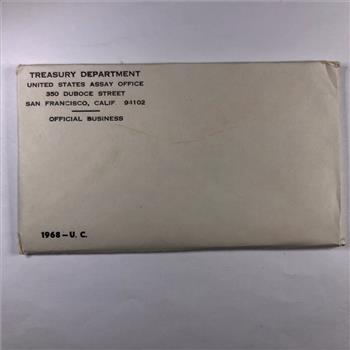 SEALED/UNOPENED 1968 United States Mint Uncirculated Coin Set*Kennedy ...