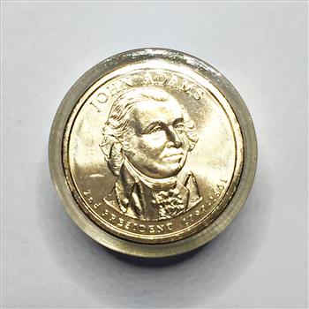 SEALED/UNOPENED 2007-D $12 Tube of Brilliant Uncirculated John Adams ...