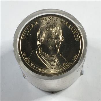 SEALED/UNOPENED 2009-P $12 Tube of Uncirculated William Henry Harrison ...