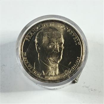 SEALED/UNOPENED 2014-P $12 Tube of Uncirculated Franklin D. Roosevelt ...