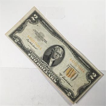 Series 1953A $2 United States Demand Note*ALTERED COLOR*S/N A63217485A ...