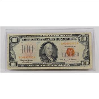 Series 1966 $100 Red Seal United States Note*Circulated | Property Room
