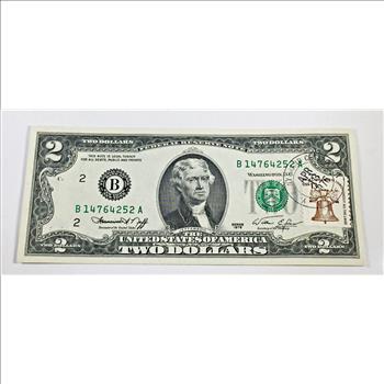Series 1976 US Bicentennial $2 Federal Reserve Note*New York, NY*Has ...