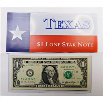 Series 2006 $1 STAR NOTE REPLACEMENT ERROR Federal Reserve Note*Dallas ...