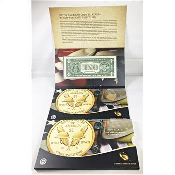 Series 2013 $1 FRN; Dallas*2016-S ENHANCED Native American Code Talkers ...