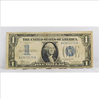 Series of 1934 $1 Silver Certificate Funny Back Note | Property Room
