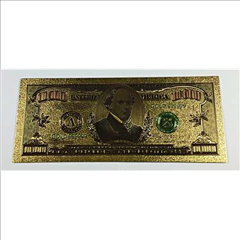 Series of 1934 Gold Foil/Poly $10,000 United States Federal Reserve ...