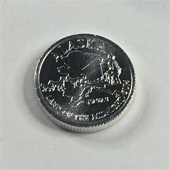 Silver Alaska State Commemorative Round*Flower: Forget Me Not*Land of ...