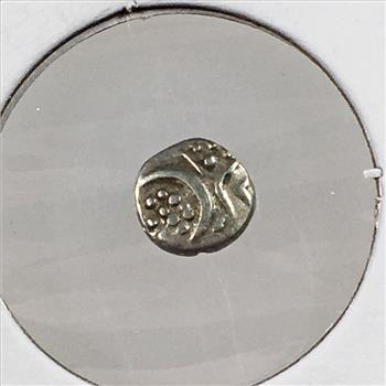 Silver fanam (chuckram), c.1800-1847, Travancore Kingdom, Southern ...