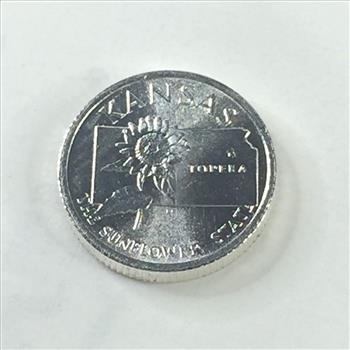 Silver Kansas State Commemorative Round*Flower: Sunflower*The Sunflower ...