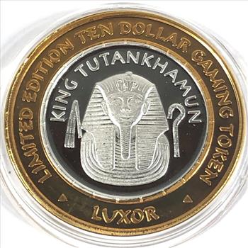 SILVER STRIKE*Luxor; Las Vegas, NV $10 .999 Fine Silver Gaming Token ...