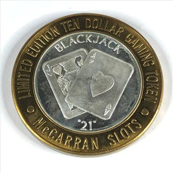 SILVER STRIKE*McCarren Slots*Las Vegas International Airport*$10 Silver ...