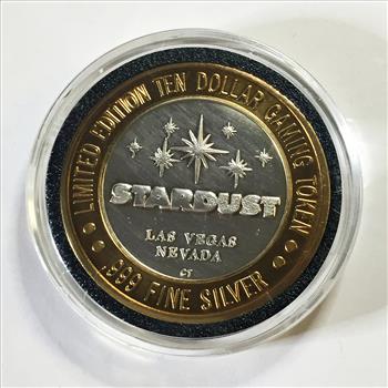 SILVER STRIKE*Stardust Resort; Las Vegas, NV $10 Proof Silver Gaming ...