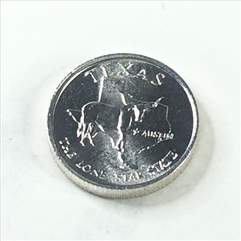 Silver Texas State Commemorative Round*Flower: Blue Bonnet*The Lone ...