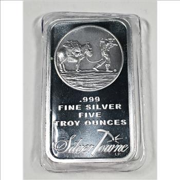 Silver Towne 5 Troy Ounce .999 Fine Silver Bar*Proof*In Original Sealed ...