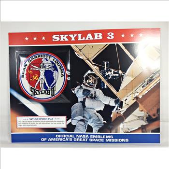 Skylab 3 (Bean, Garriott, Lousma) NASA Space Mission Emblem Patch*Encased in 9" x 11" Historical ...