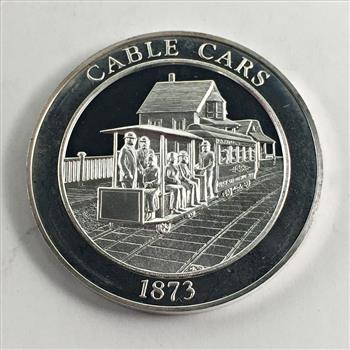 Sterling Silver (27g) California Comm. - Cable Cars 1873 | Property Room