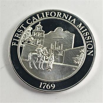 Sterling Silver (27g) California Comm. - First California Mission 1769 ...