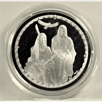 Sterling Silver Commemorative Medallion*Franklin Mint*HIAWATHA ...