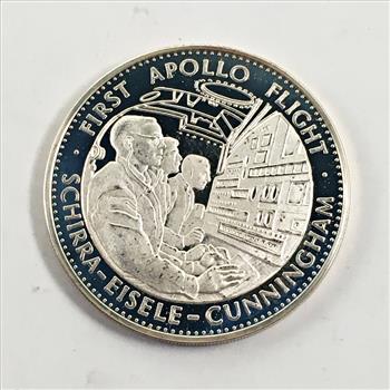 Sterling Silver Commemorative Space Exploration Rounds*APOLLO VII*20.5 ...