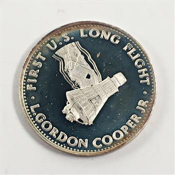 Sterling Silver Commemorative Space Exploration Rounds*MERCURY IX*20.5 ...