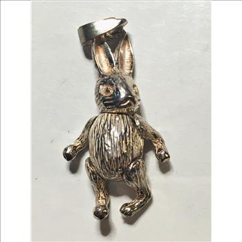 Sterling Silver Rabbit Pendant/Charm*.75" Long*3.3 Grams Total Weight ...