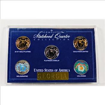 The Complete Georgia Statehood Collection*Gold & Platinum Layered, Gold ...