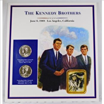 The Kennedy Brothers With 2 1998 Kennedy Half Dollars | Property Room