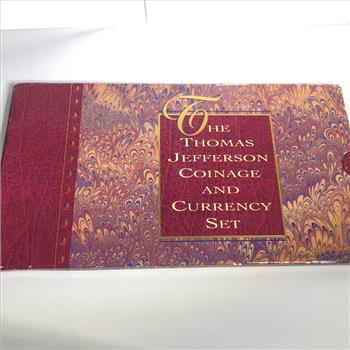 Thomas Jefferson Coin & Currency Set $@ Bill and Silver Dollar in ...