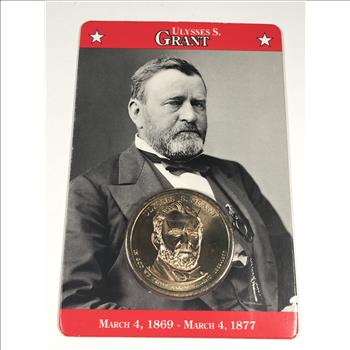 Ulysses S. Grant Presidential Commemorative Dollar*Brilliant Uncirculated*Facts Card | Property Room