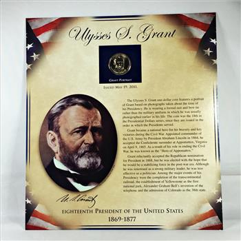 Ulysses S. Grant Uncirculated Commemorative Presidential $1*Encased in ...