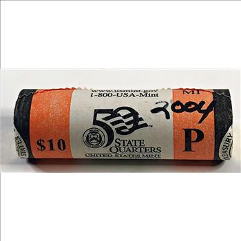 UNOPENED 2004-P US Mint Roll of Michigan State Commemorative Quarters ...