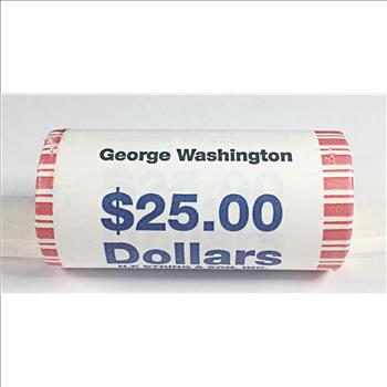 UNOPENED Bank Roll of 2007 $25 George Washington Presidential ...