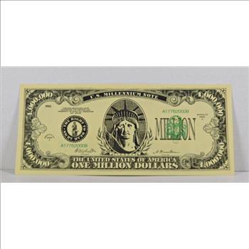 U.S. Millennium Note*One Million Dollars*Fantasy Currency | Property Room