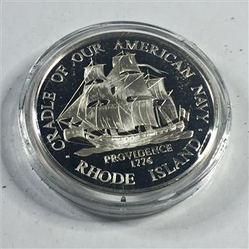Vintage 1+ oz Proof Sterling Silver State Commemorative Medallion*Rhode ...