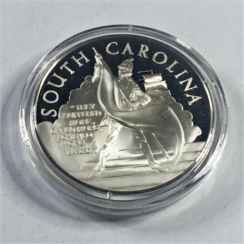 Vintage 1+ oz Proof Sterling Silver State Commemorative Medallion*South ...