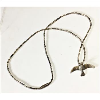 Vintage Sterling Silver Bird in Flight Necklace/Pendant - 4.3 Grams ...