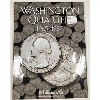 Washington Quarter Partial Set in Album 1965-1987Includes 10 Quarters ...