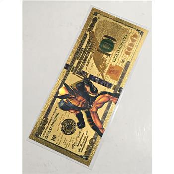 Wolverine Gold Foil 100 Dollar Banknote | Property Room