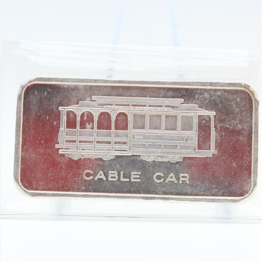 1 Troy Ounce .999 Fine Silver Bar - Cable Car Patrick Mint | Property Room