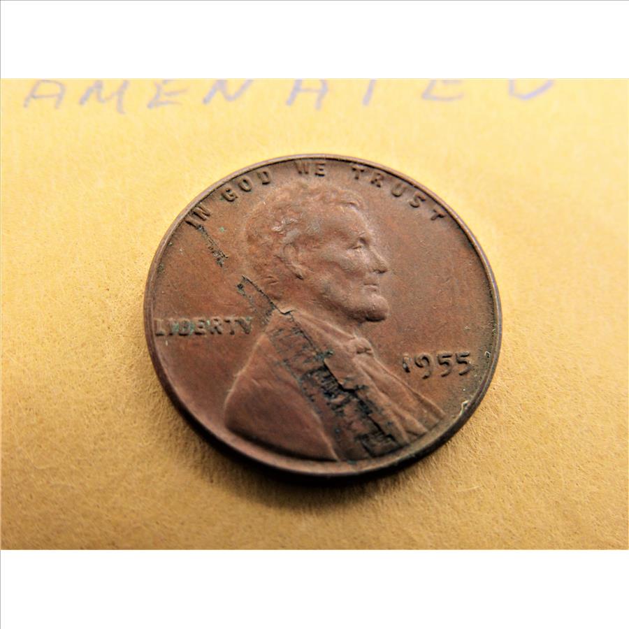 1955 Error Penny "Laminated" (044) | Property Room