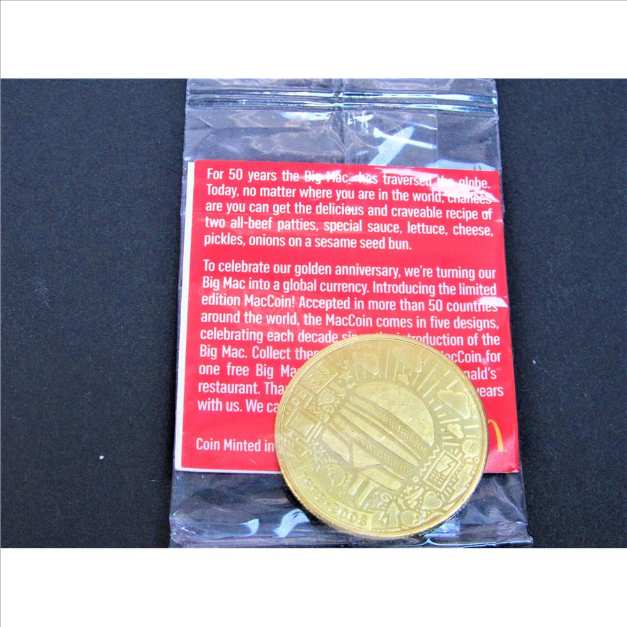 50 Years Big Mac Collectable McDonald's Coin 1998-2008 | Property Room